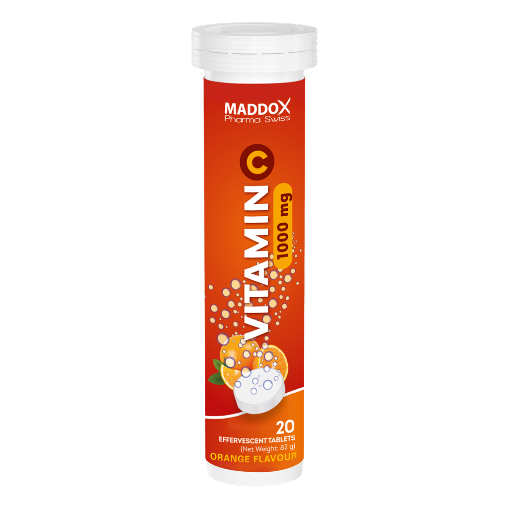 Maddox Vitamin C 1000mg eff tablets 20 | Abdelrahman Pharmacy