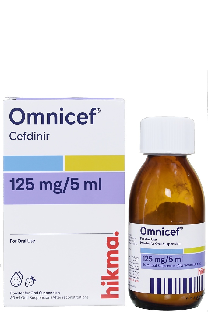 Omnicef 125mg/5ml suspension 80ml | Abdelrahman Pharmacy